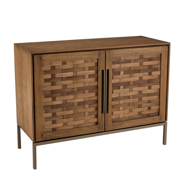 Ebern Designs Reclaimed Teak Wood 2 Door Sideboard | Wayfair.ie